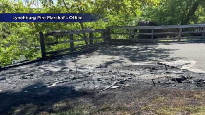 Lynchburg crews investigate fire that destroyed four portable restrooms ...