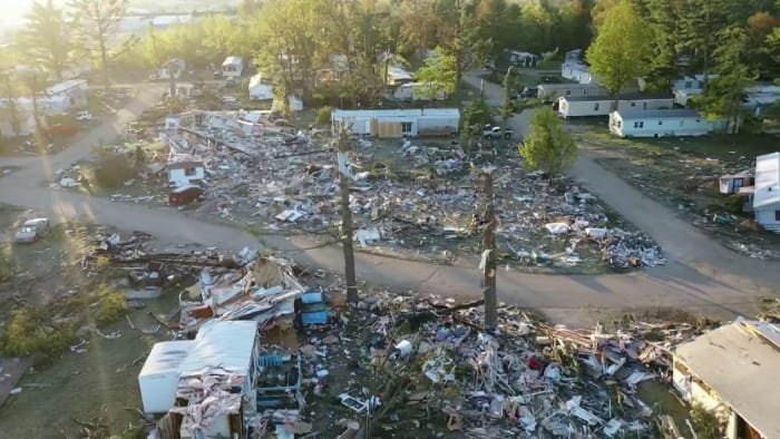 Taking a look at the aftermath of the tornado that struck Gaylord