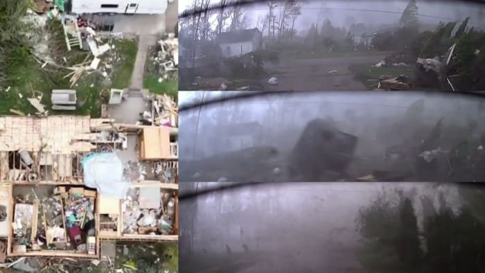 ‘Gaylord gone. Tornado’: Intense video shows how powerful EF-3 tornado was