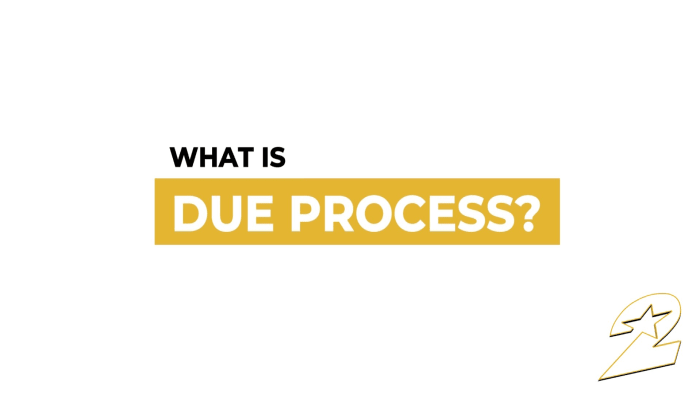 What is due process?