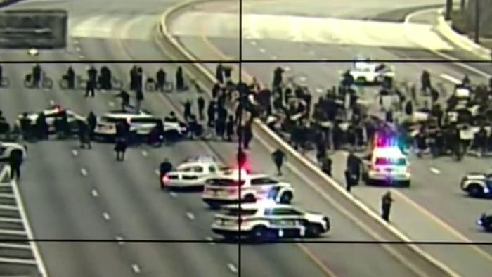 Here’s what drivers should do when encountering a protest on highway