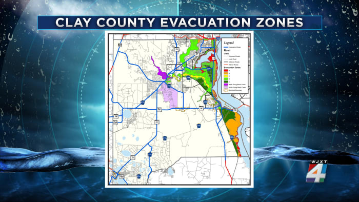 Clay County Emergency Management releases updated hurricane evacuation ...