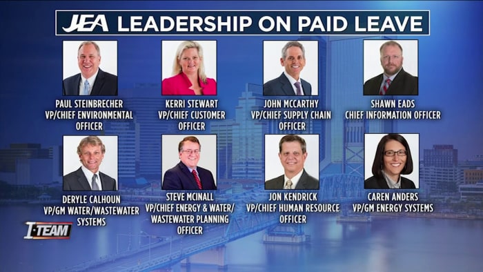 JEA interim CEO places 8 executives on leave