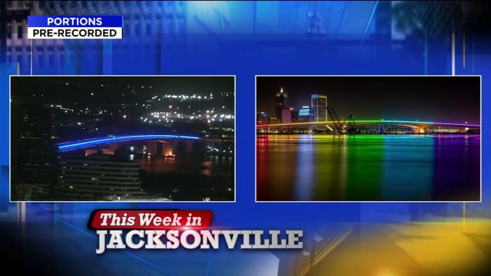 Pride Month lights on Acosta Bridge; State Sen. Travis Hutson; 100 ...