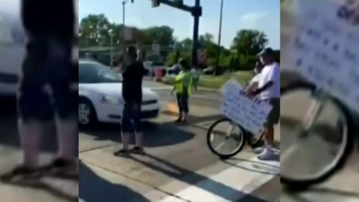 Black Lives Matter protest interrupted in Taylor when woman drives ...