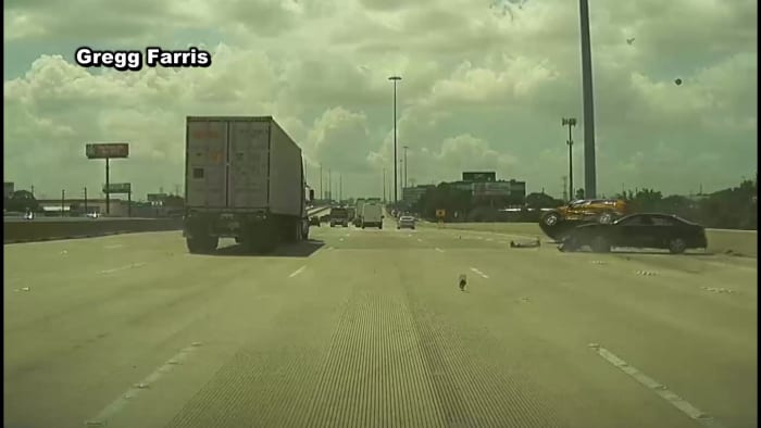 Dashcam video captures terrifying crash on Highway 290 in NW Houston