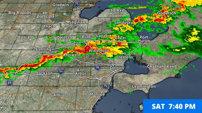 Metro Detroit weather: Most of SE Michigan under severe thunderstorm watch
