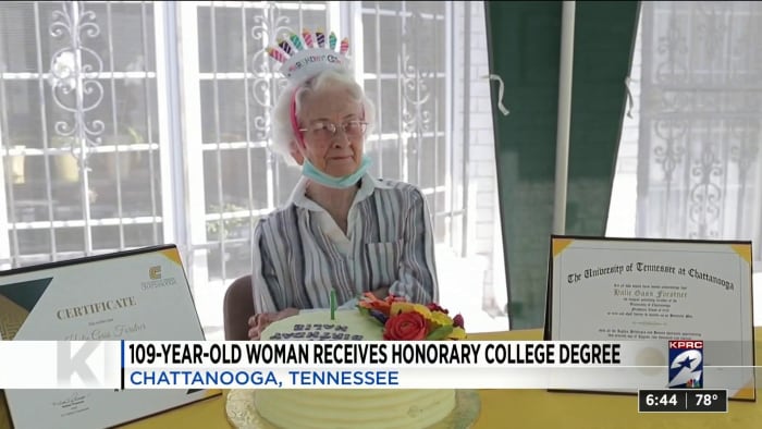 One Good Thing: 109-year-old woman receives honorary degree from ...