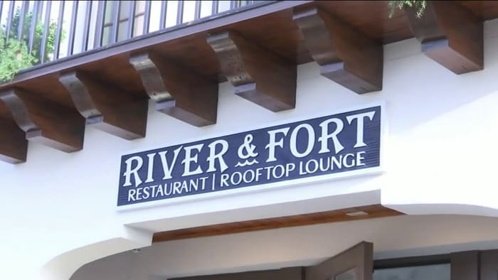 River & Fort offers cuisine with a beautiful rooftop view