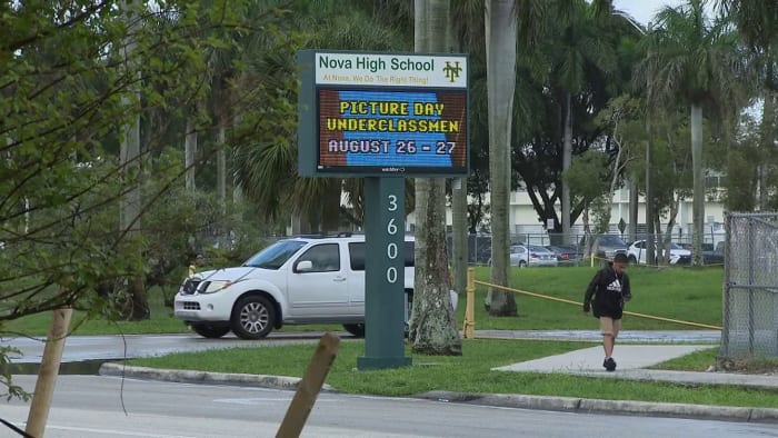 Nova High School student arrested after posting threatening message on ...
