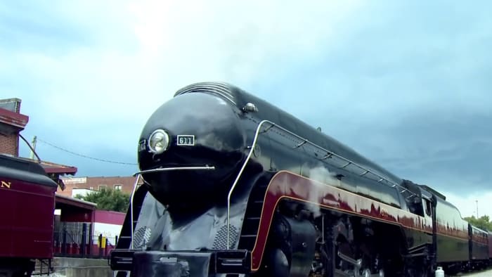 611 locomotive to leave Roanoke for fall excursions