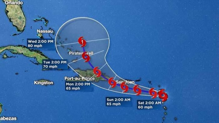 Hurricane center eyes disturbances in Caribbean, Gulf, Atlantic
