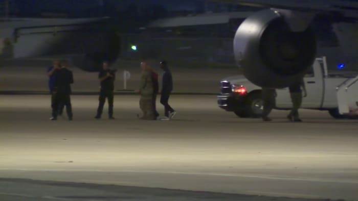 American soldier who crossed into North Korea arrives back in the US, video appears to show