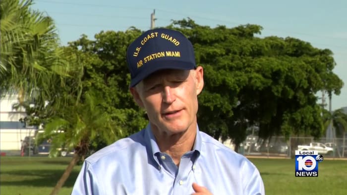 Sen. Scott meets with Coast Guard in Opa-locka, receives Hurricane Ian ...