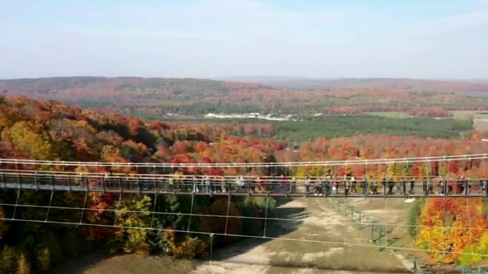 SkyBridge Michigan opens in Boyne Falls, offers great view of fall colors