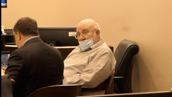 Murder weapon and crime scene photos shown to jury in trial of Louis ...