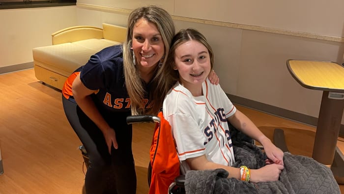 ‘You can’t touch it!’ League City teen battling leukemia becomes superstitious over Houston ...
