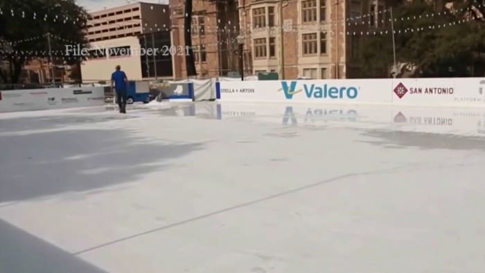 5,000 square foot outdoor ice skating rink opens in downtown San Antonio