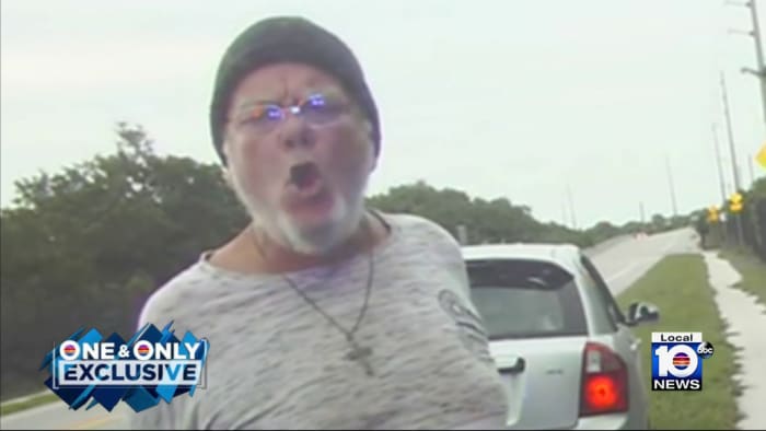 Video shows howling man threatening to rape, kill police dogs during ...