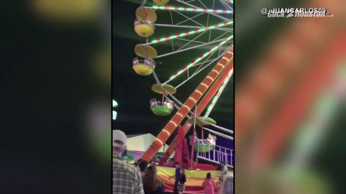 Video captures metal beam falling off Ferris wheel at Texas festival
