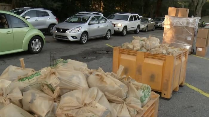 Local organizations hand out 50K pounds of food to combat hunger