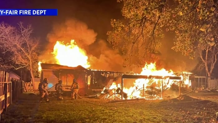 Firefighter shocked while fighting fire in Katy area, officials say