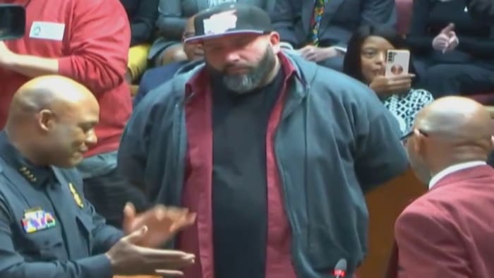 Houston hero honored for pulling HPD officer to safety during shootout