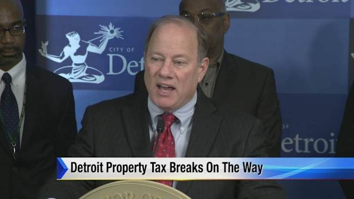 Detroit property tax breaks on the way