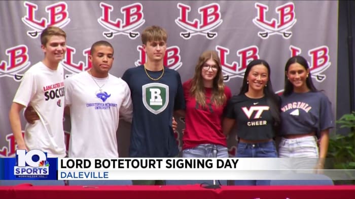 Lord Botetourt hosts signing day for six student-athletes