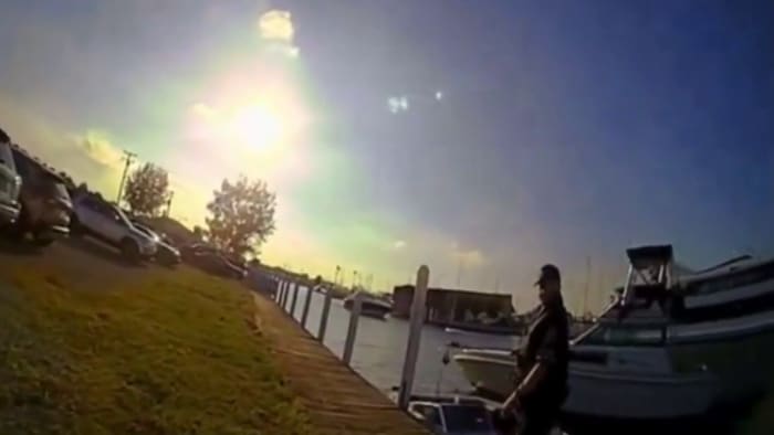 Video: Suspected drunk boater crashes into sheriff patrol boat, seawall ...