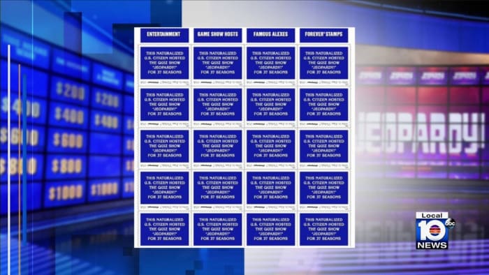 Late 'Jeopardy!' host honored with Forever stamp