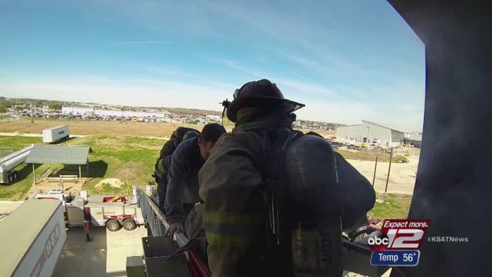 Inside SAFD high rise rescue training