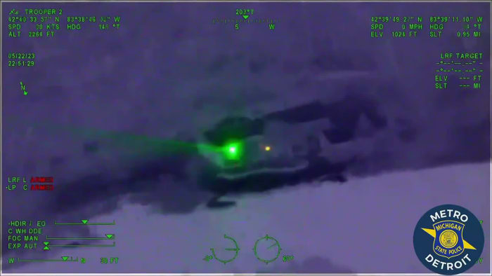 Video shows person aiming laser pointer at police helicopter in Oakland ...