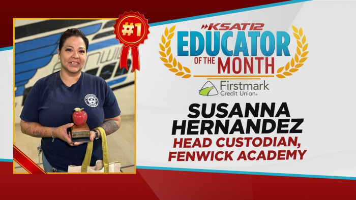 Fenwick Academy head custodian Susanna Hernandez named KSAT’s Educator ...