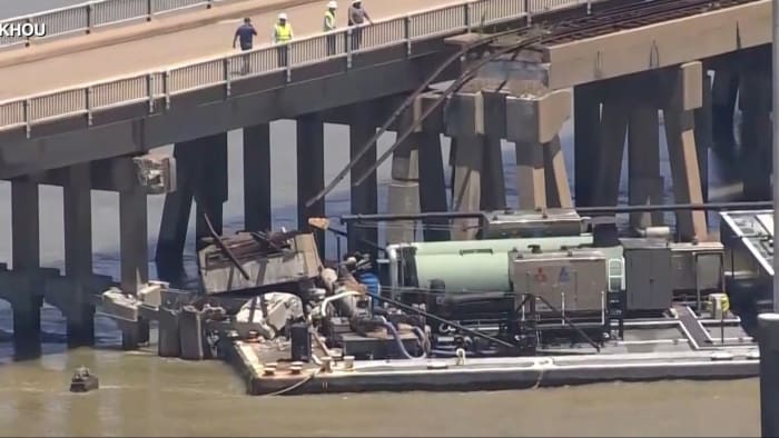 LISTEN: Dispatch audio reveals response after barge strikes Pelican ...