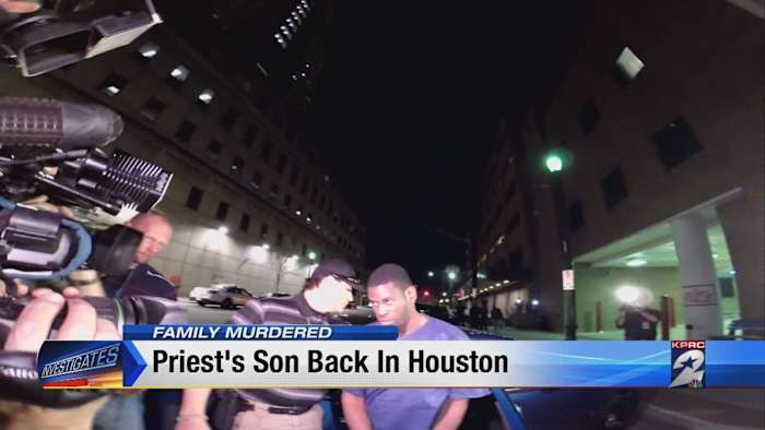 Priest's son back in Houston after extradition