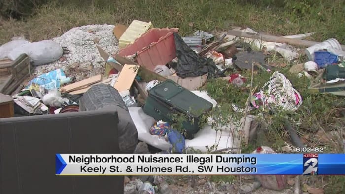 Illegal dumping an eyesore for one Houston neighborhood