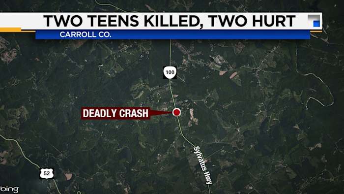 Two Teens Dead Two Teens Hurt In Carroll County Crash