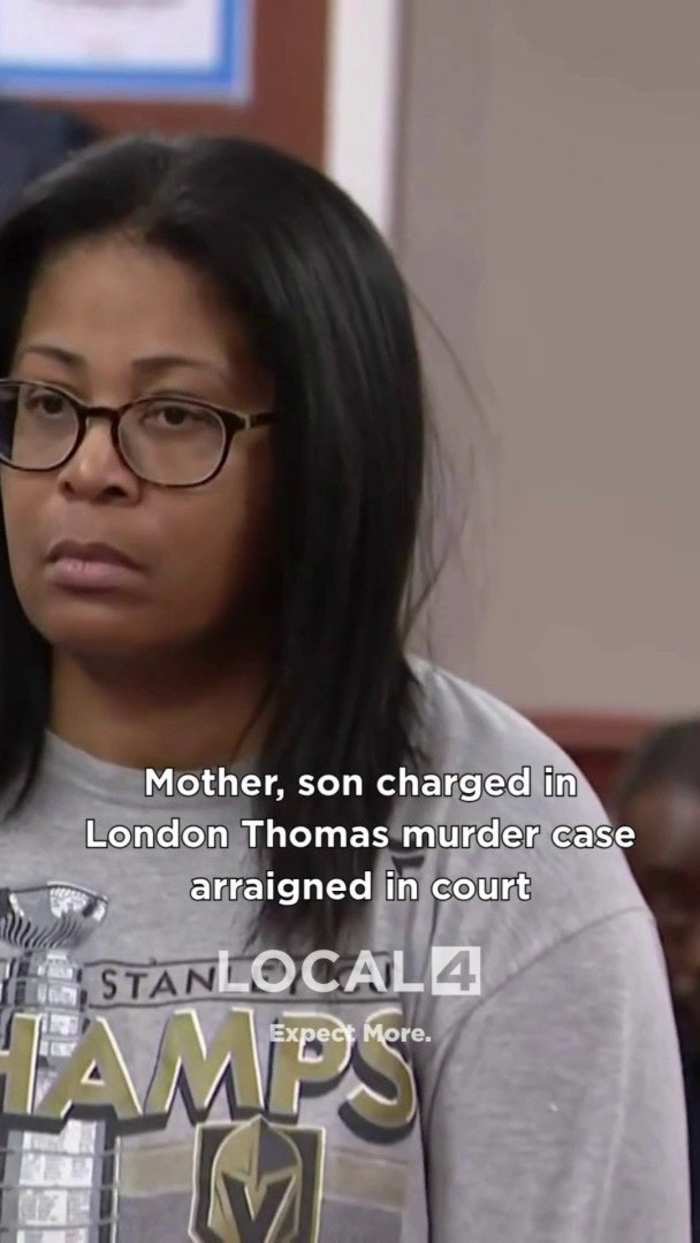 Mother, son charged in London Thomas murder case appear in court