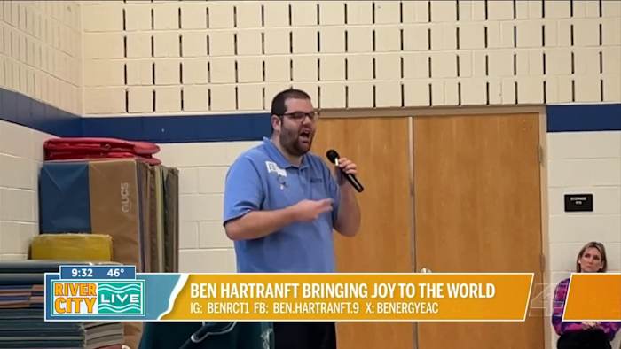 Autism Awareness Spokesperson Ben Hartranft brings joy to the world