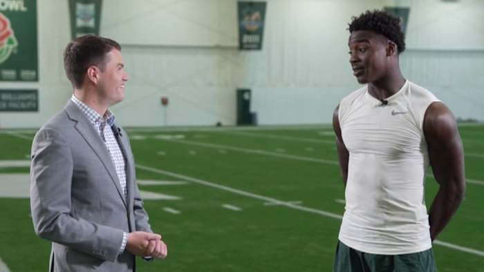 Michigan State WR Nick Marsh discusses upbringing, QB connection and ...