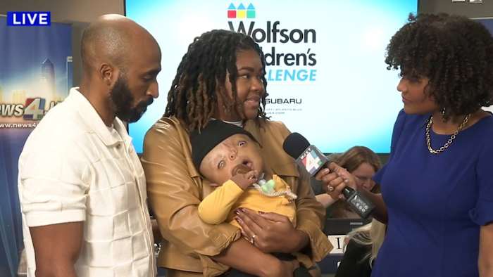 Meet Wolfson Children's Hospital patient 1-year-old Rowland and his family