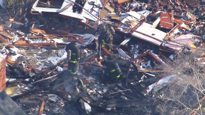 House destroyed in apparent explosion on Detroit’s east side