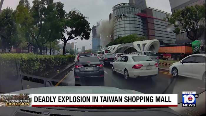 Taiwan mall explosion kills 4 people, injures 8