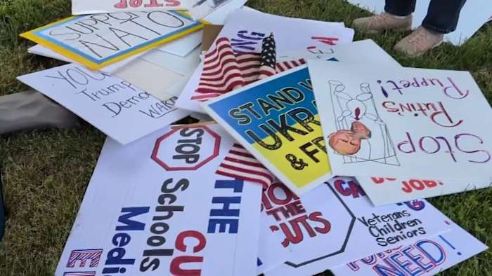 WATCH: ‘Stop the Cuts’ Rally opposing federal cuts in Franklin County