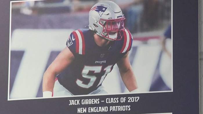 New England Patriots linebacker Jack Gibbens makes history for Smithson ...