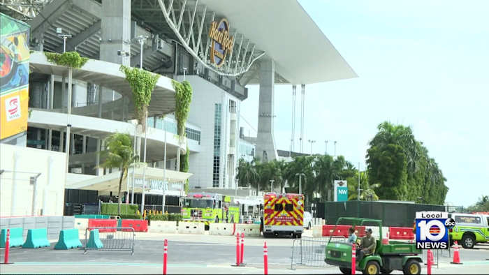 3 people hospitalized after explosion inside Hard Rock Stadium