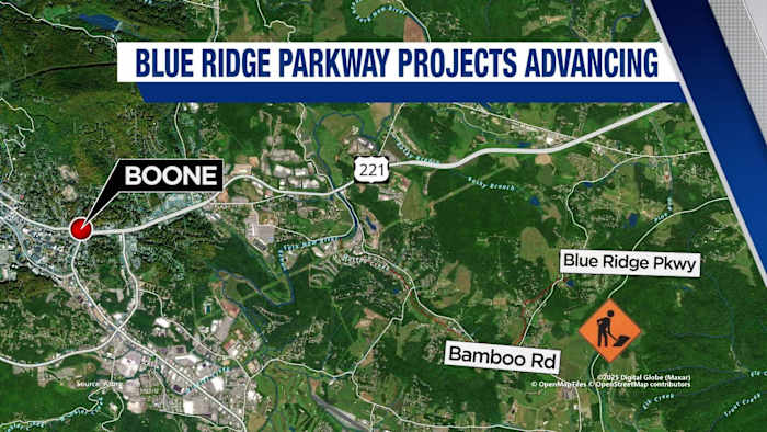 Multiple Blue Ridge Parkway projects set to impact drivers
