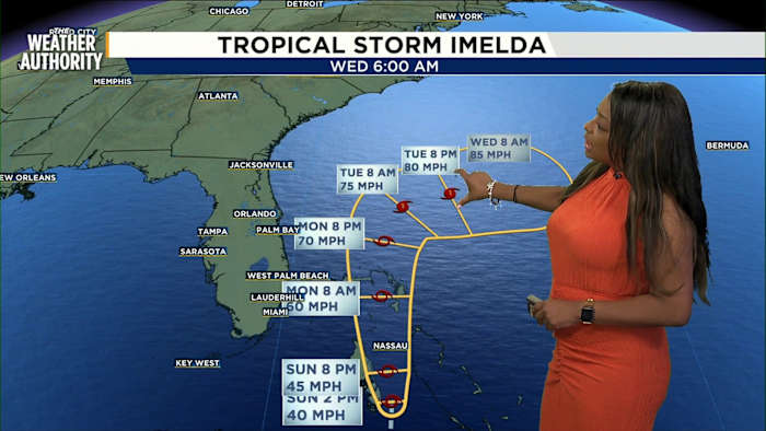 Meteorologist Jenese Harris gives the latest update on the Tropical ...