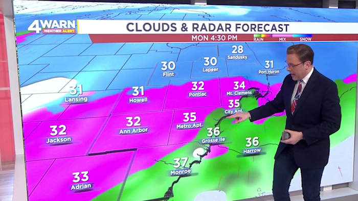 4Warn Weather Alert: Snow & wintry mix moves into the region looking ...